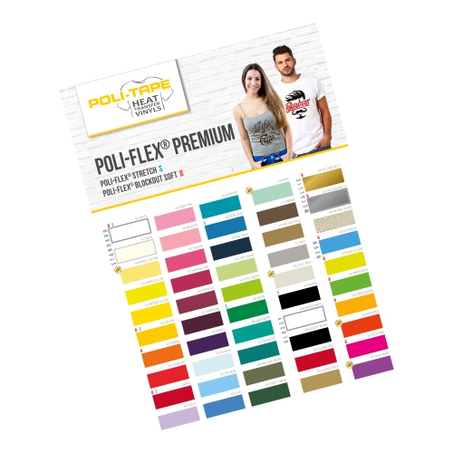 Poli-tape Poliflex Premium/Blockout/Stretch Kleurenkaart – BSB Shop