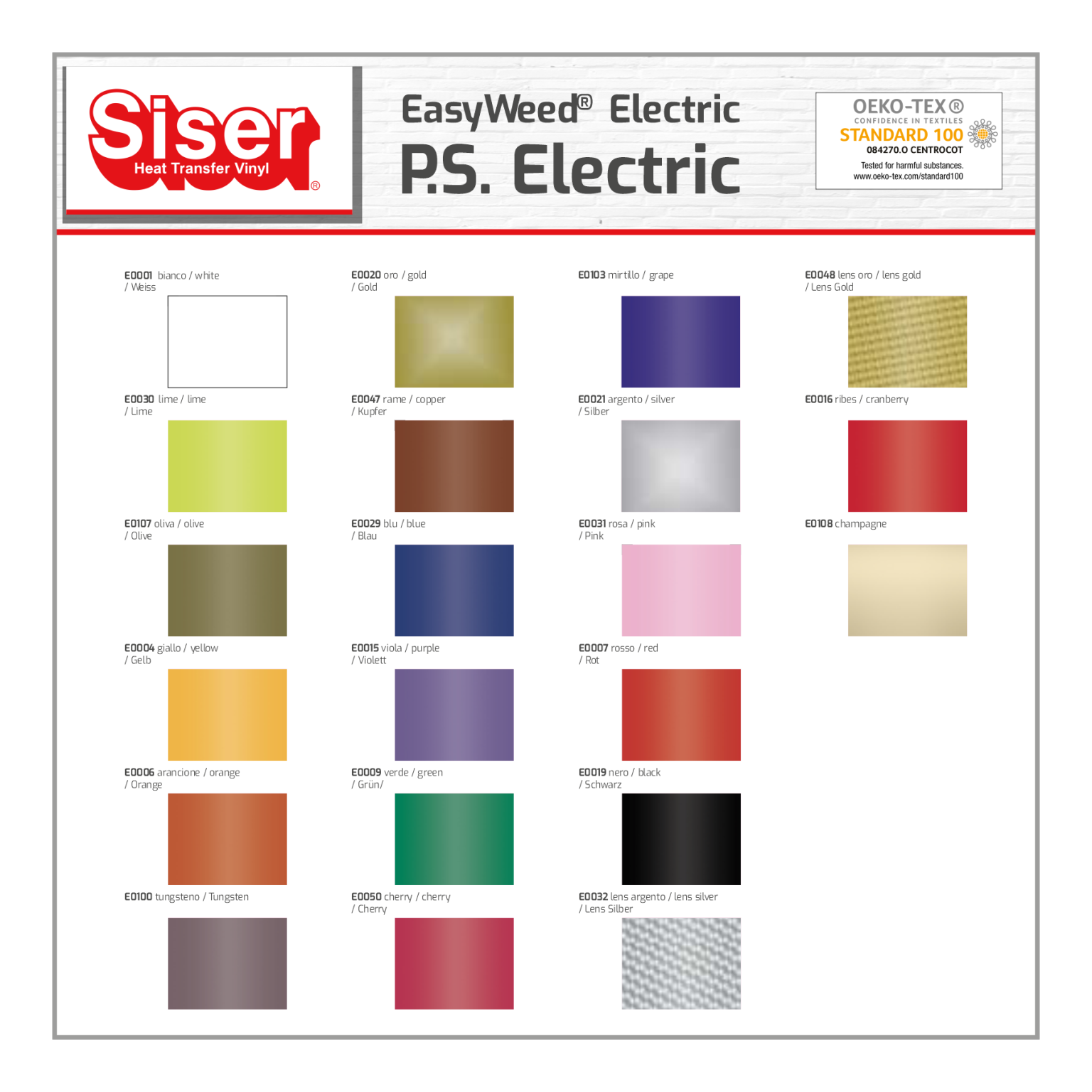 kleurenkaart electric – BSB Shop